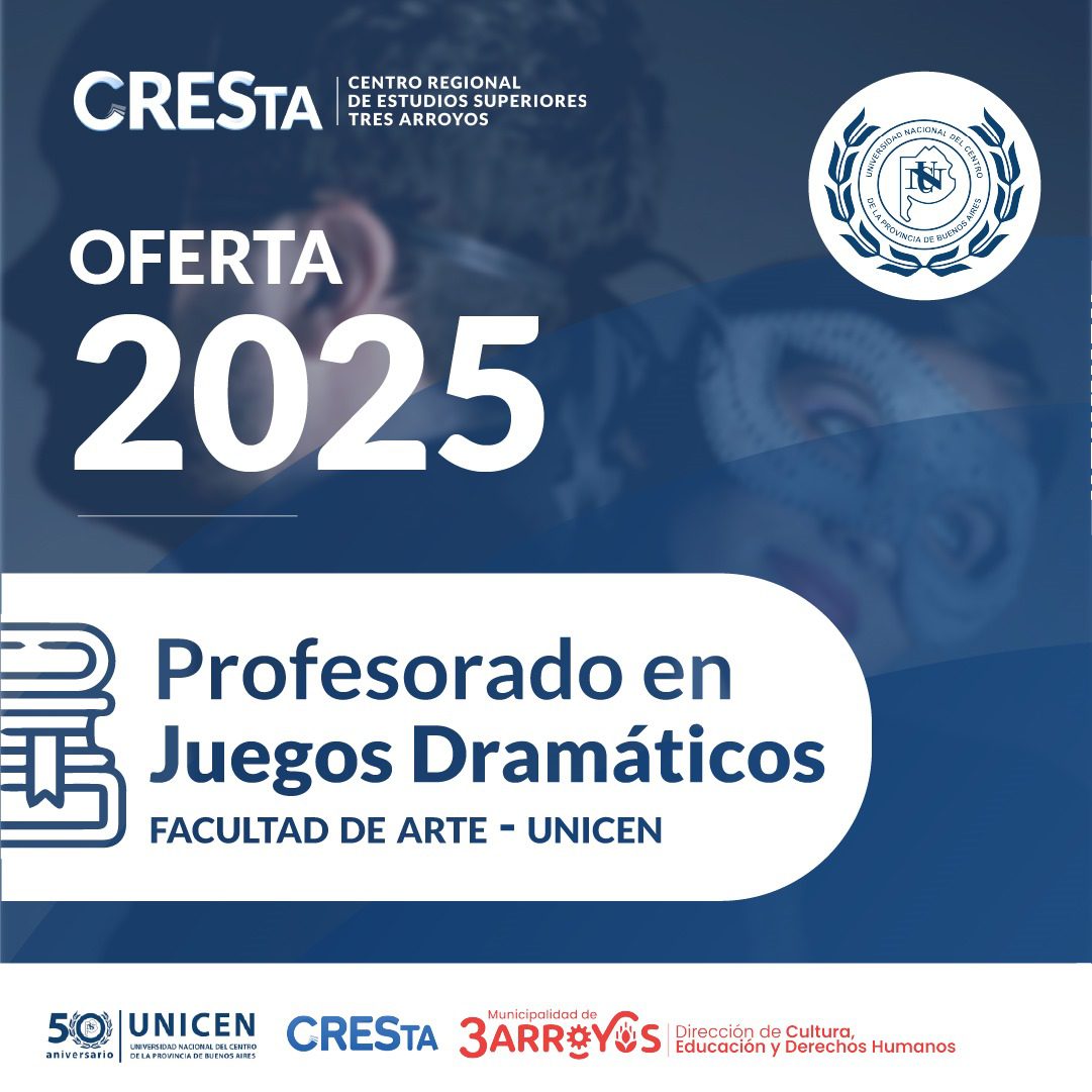CRESTA 2025: Profesorado de Juegos Dramáticos, una carrera para ... CRESTA 2025: Profesorado de Juegos Dramáticos, una carrera para ...